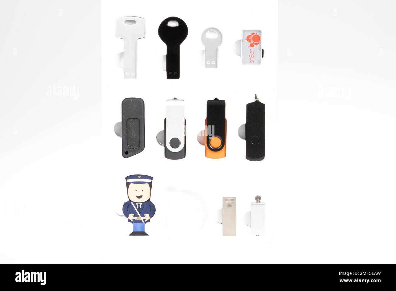 multiple different usb key for adv advertising mockup for template and ...