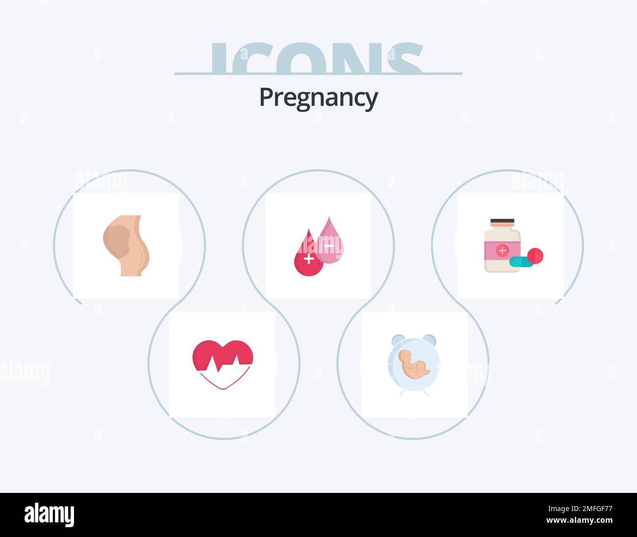 Pregnancy Flat Icon Pack 5 Icon Design. . obstetrics. baby. baby ...