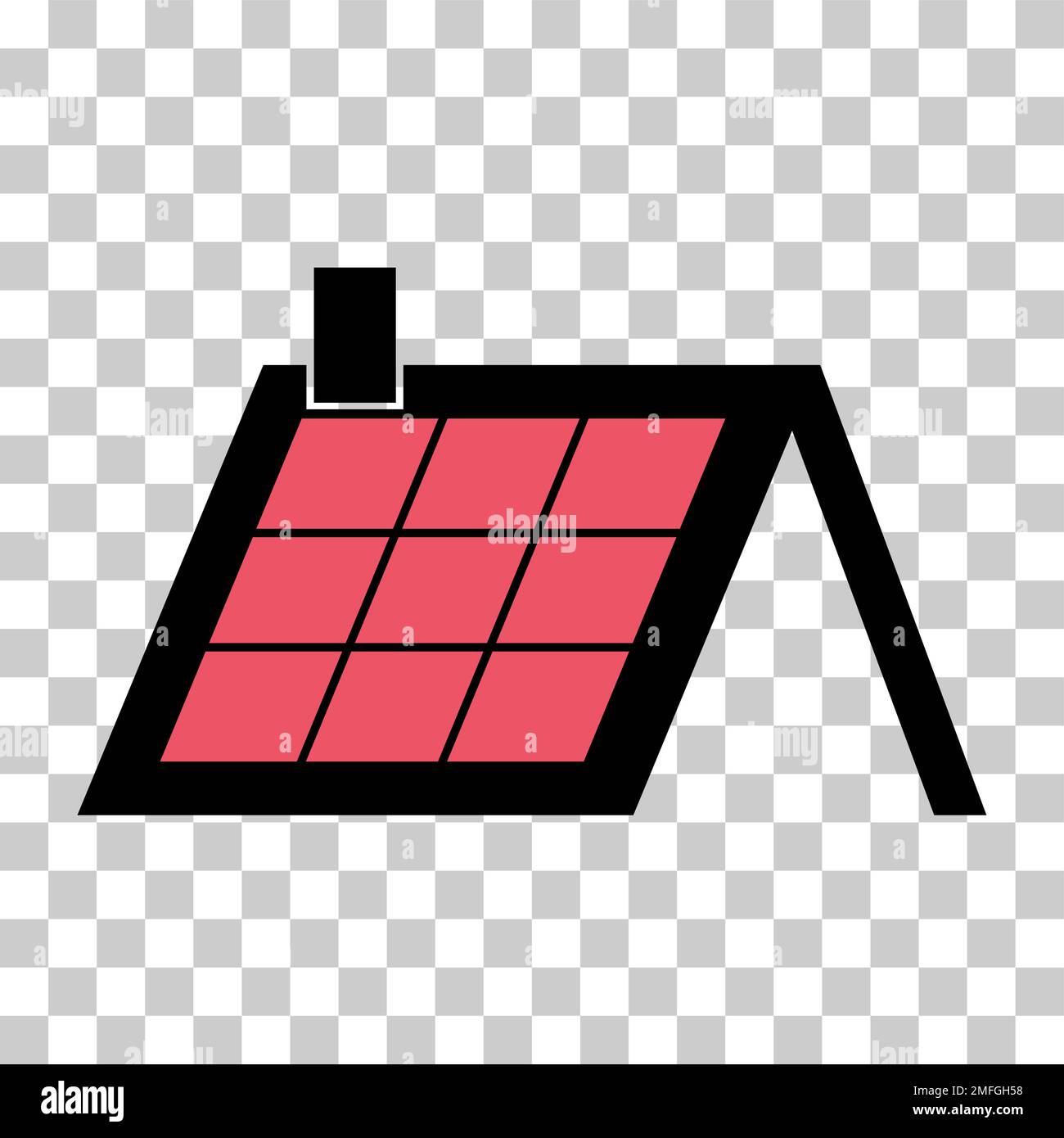 Solar panel icon, green power technology, ecology alternative energy ...
