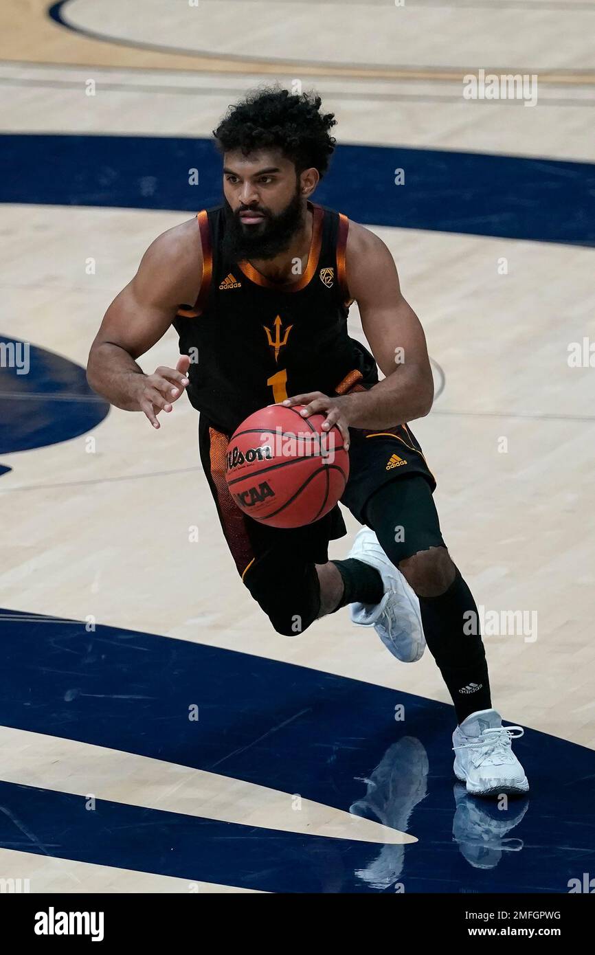 Arizona State guard Remy Martin (1) against California during the first ...