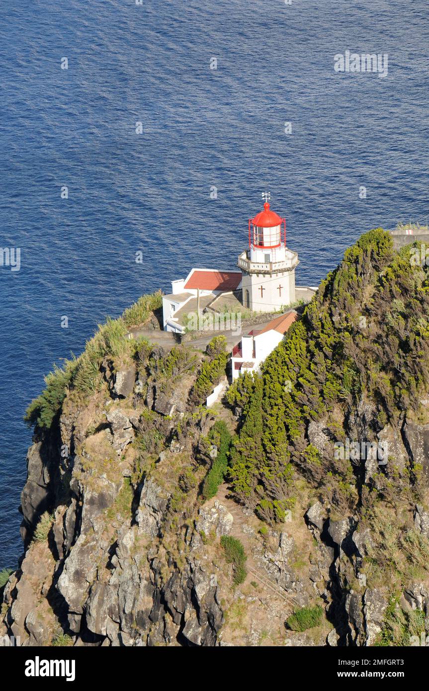 azores,sao miguel, sea lighthouse Stock Photo - Alamy