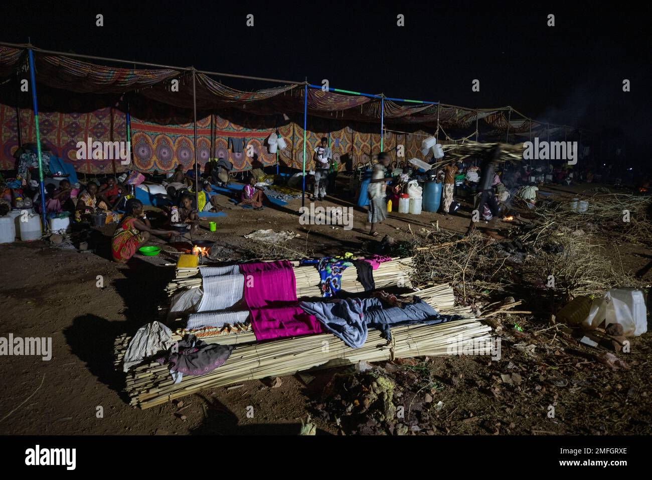 Tigray refugees who fled the conflict in the Ethiopia's Tigray, take ...