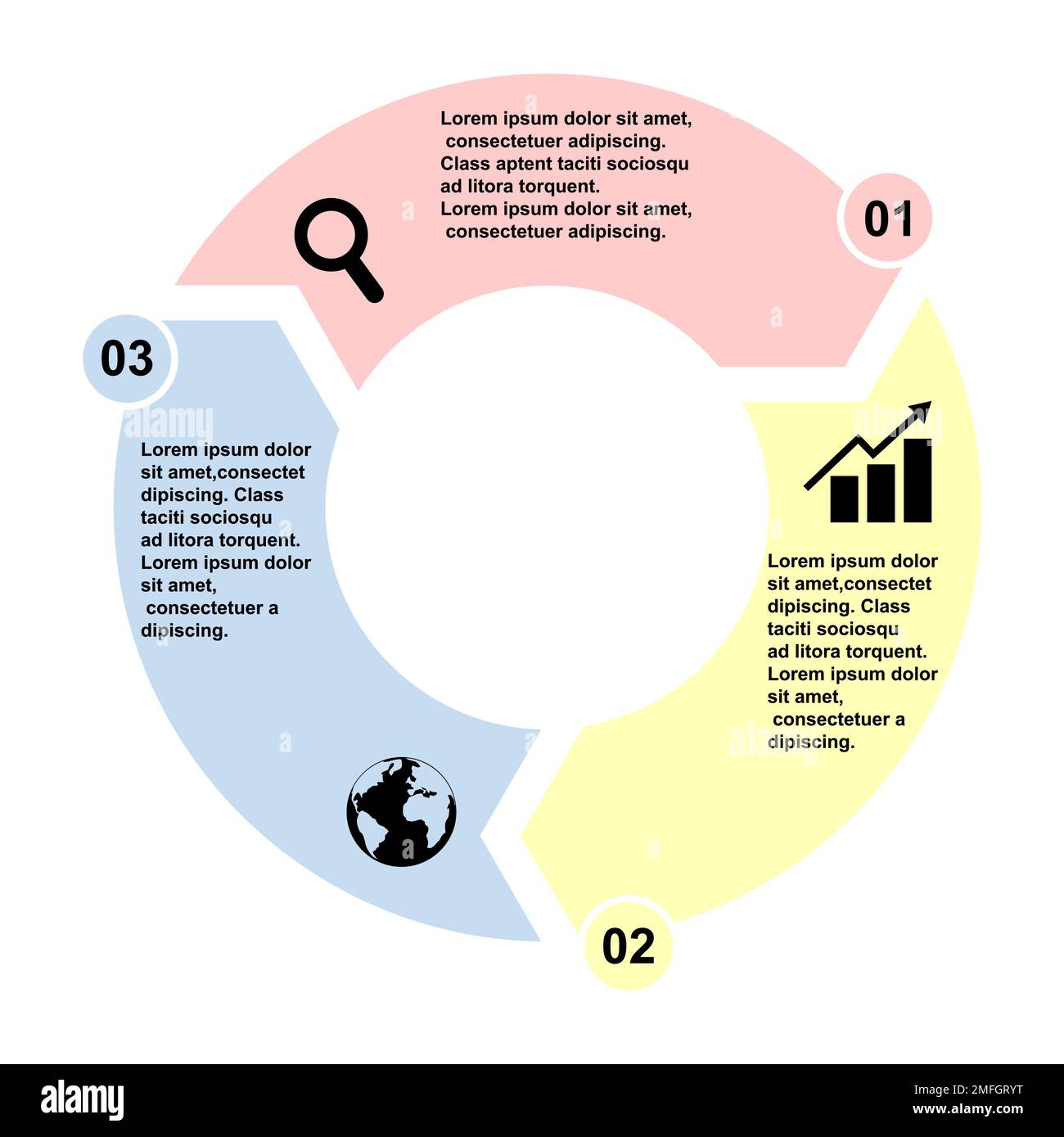 Chart infographic business template icon, pie circle diagram ...