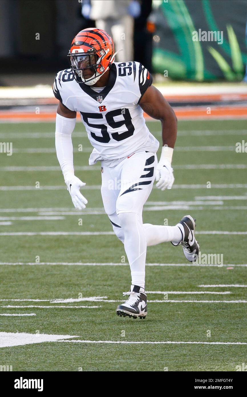 Cincinnati Bengals linebacker Akeem Davis-Gaither #59 during an NFL ...