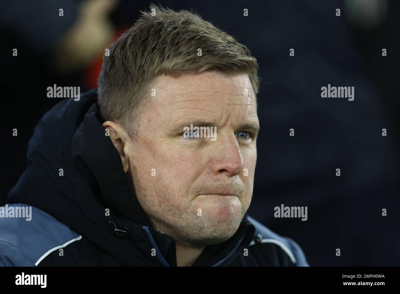 Southampton, UK. 24th Jan, 2023. Eddie Howe, Manager of Newcastle ...