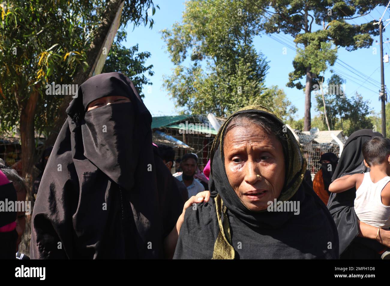 Rohingya refugees who are being moved to an island called ‘Bhasan Char ...