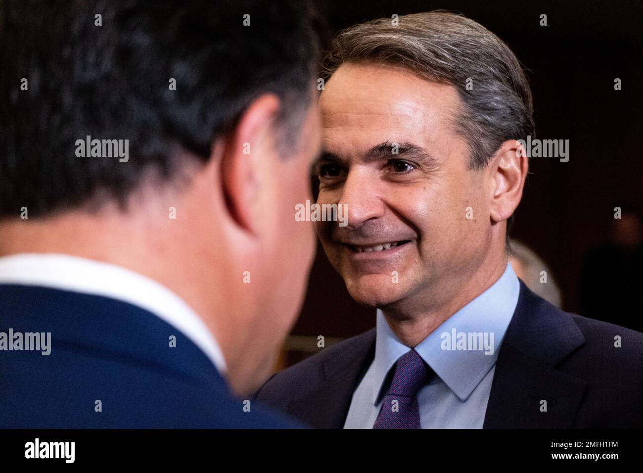 Greece, Athens on 2023-01-23. Greek Prime Minister Kyriakos Mitsotakis ...