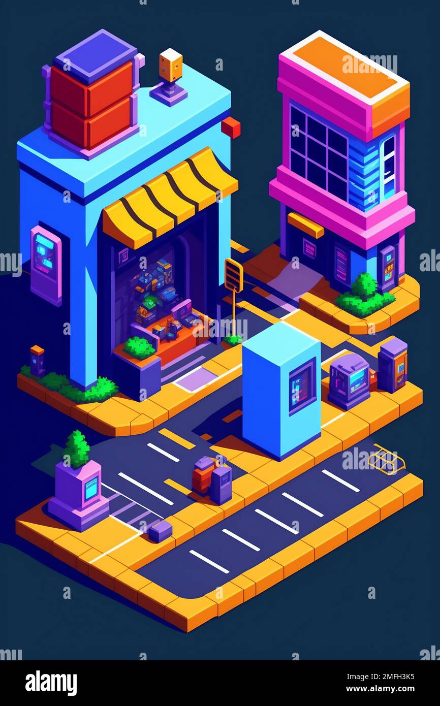 Neo cyberpunk hi-res stock photography and images - Alamy