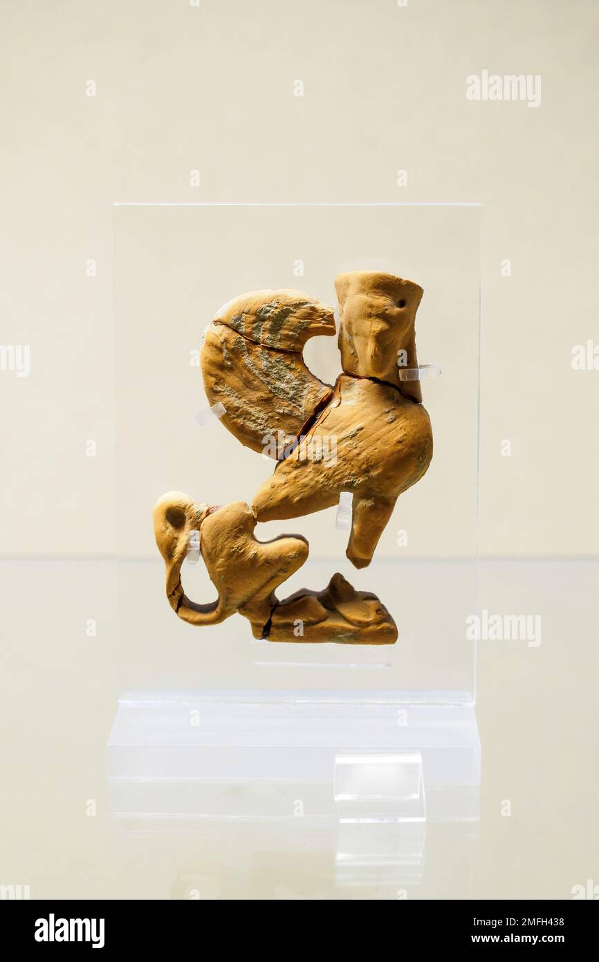 Small terracotta sphinx (probably ab applique) of a known Corinthian ...