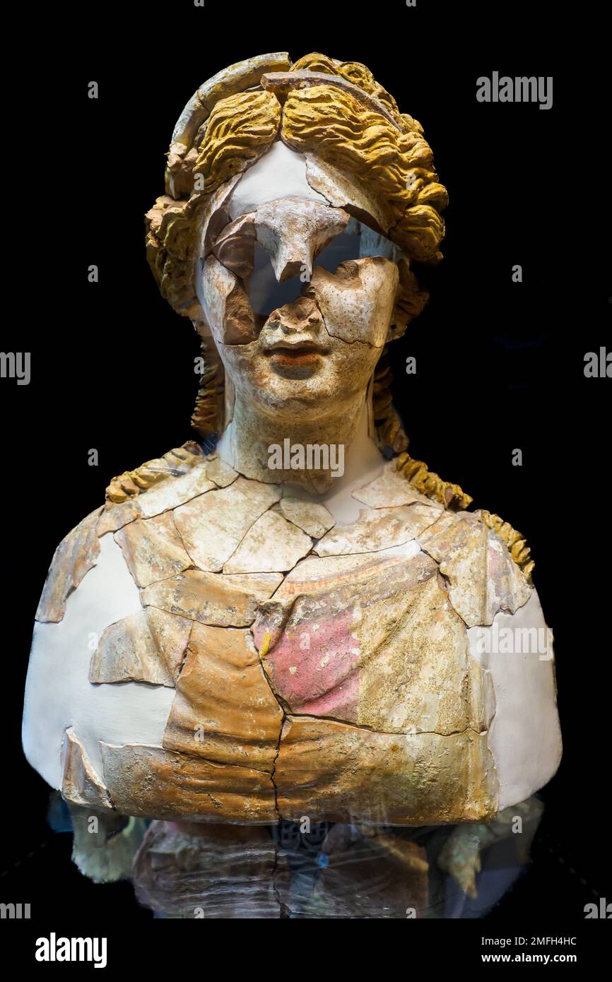 Well of Artemis. Terracotta bust of the type belonging to the cult of ...