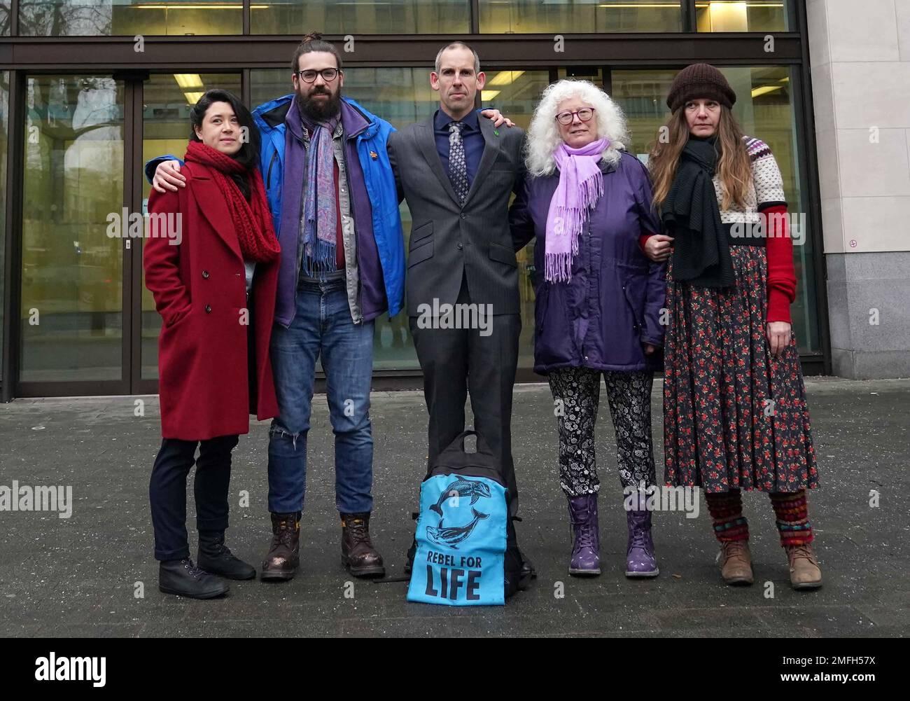Extinction Rebellion activists (left to right) Amy Rugg-Easey, Shaun ...