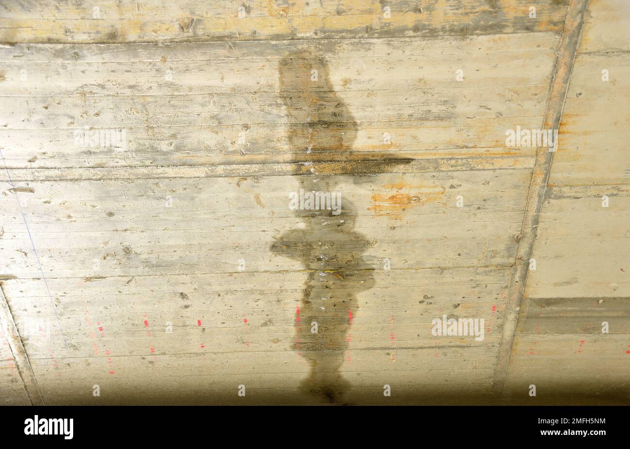 Rain water leaks on the roof causing damage Stock Photo - Alamy