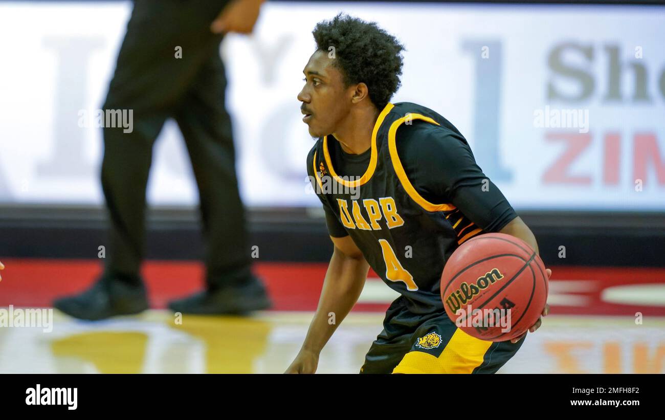 Arkansas-Pine Bluff's Joshuwan Johnson (4) during the second half of an ...