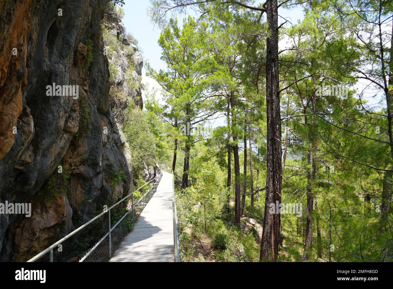 View of the Taurus Mountains in Turkey. Green landscape with mountains ...