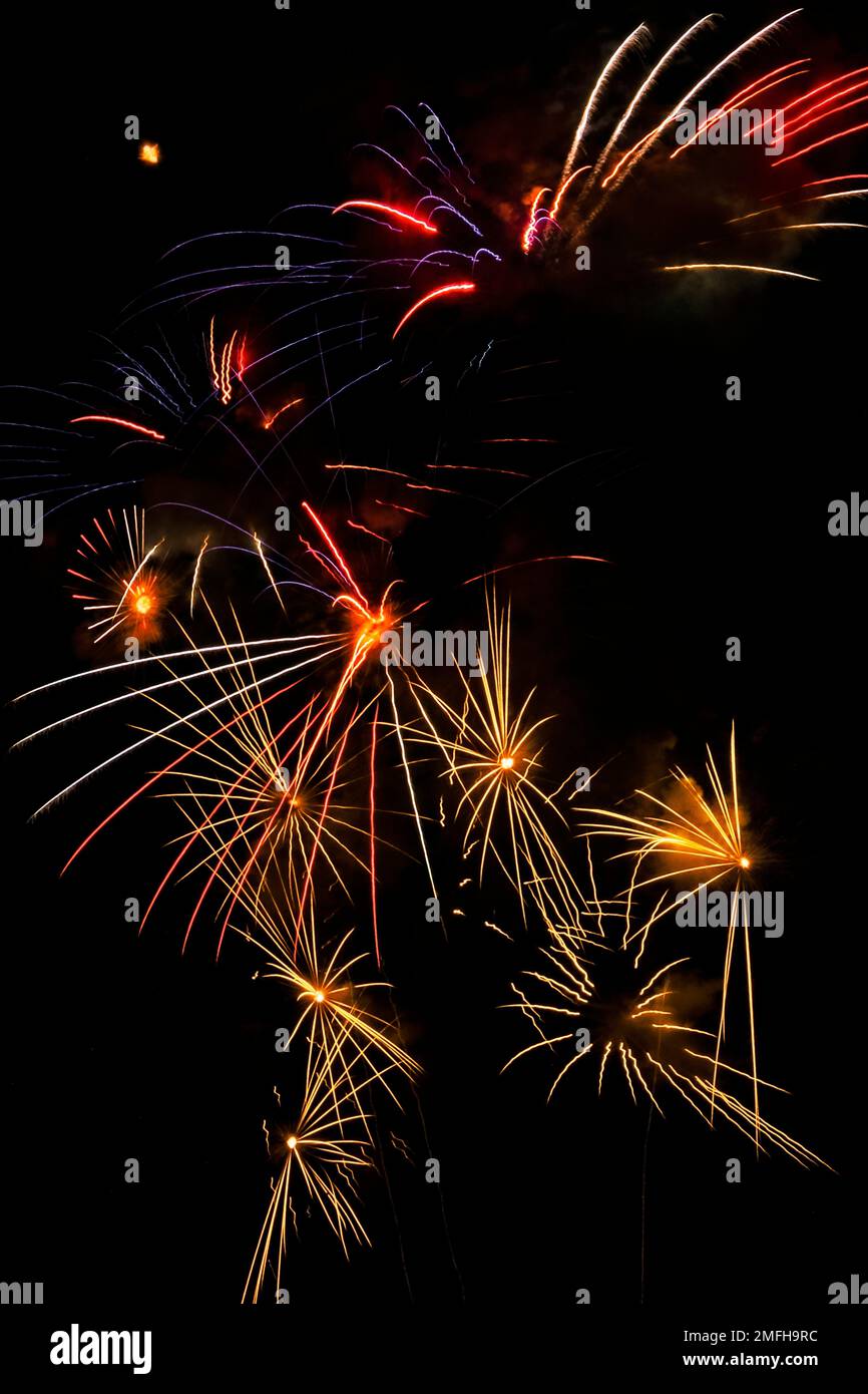 International fireworks display, Pattaya, Chonburi, Thailand Stock ...