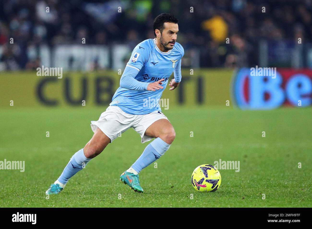 Pedro Rodriguez of Lazio in action during the Italian championship ...
