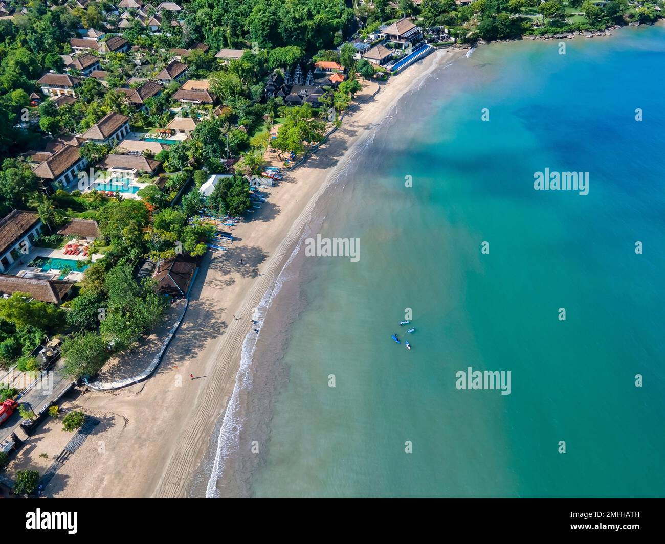 Aerial view of Jimbaran beach, Bali, Indonesia Stock Photo - Alamy