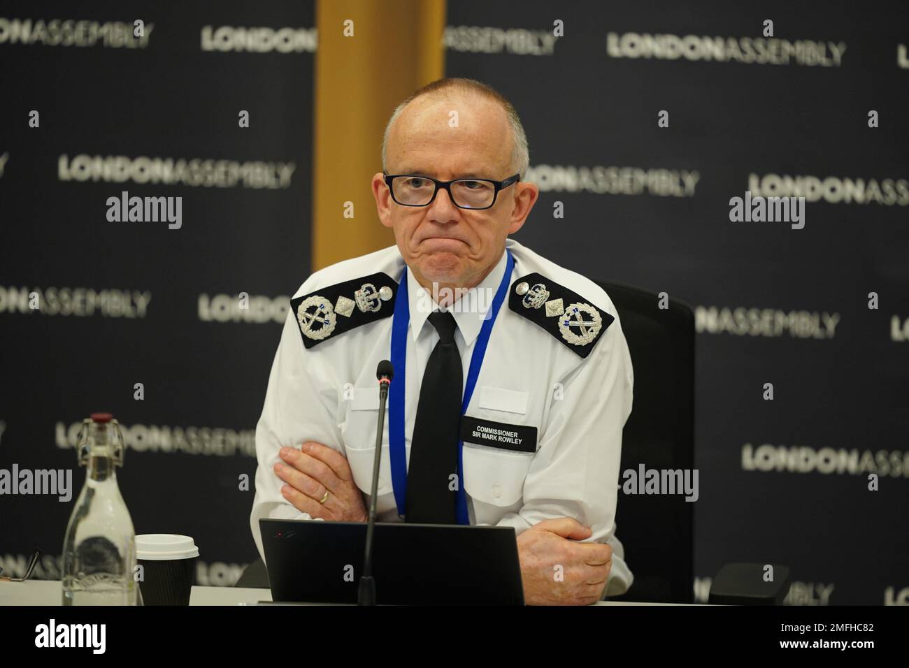 Metropolitan Police Commissioner Sir Mark Rowley appearing before the ...