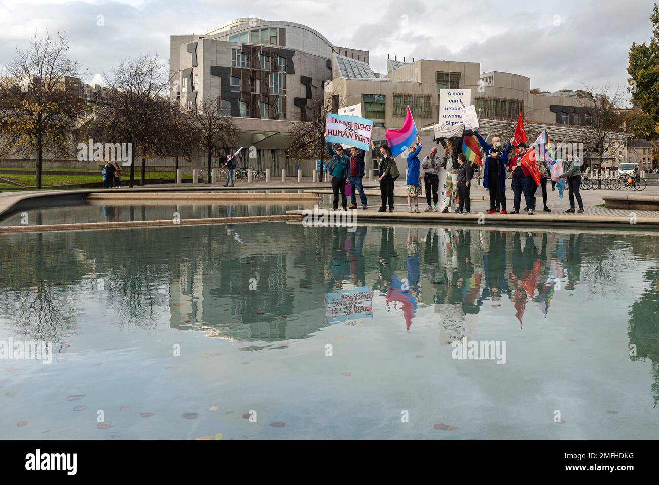 Transgender flag scotland hi-res stock photography and images - Alamy