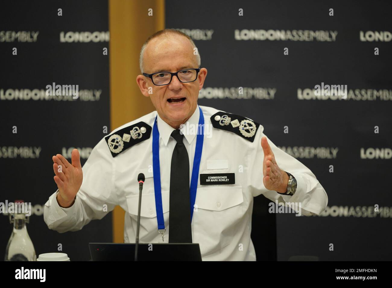 Metropolitan Police Commissioner Sir Mark Rowley appearing before the ...