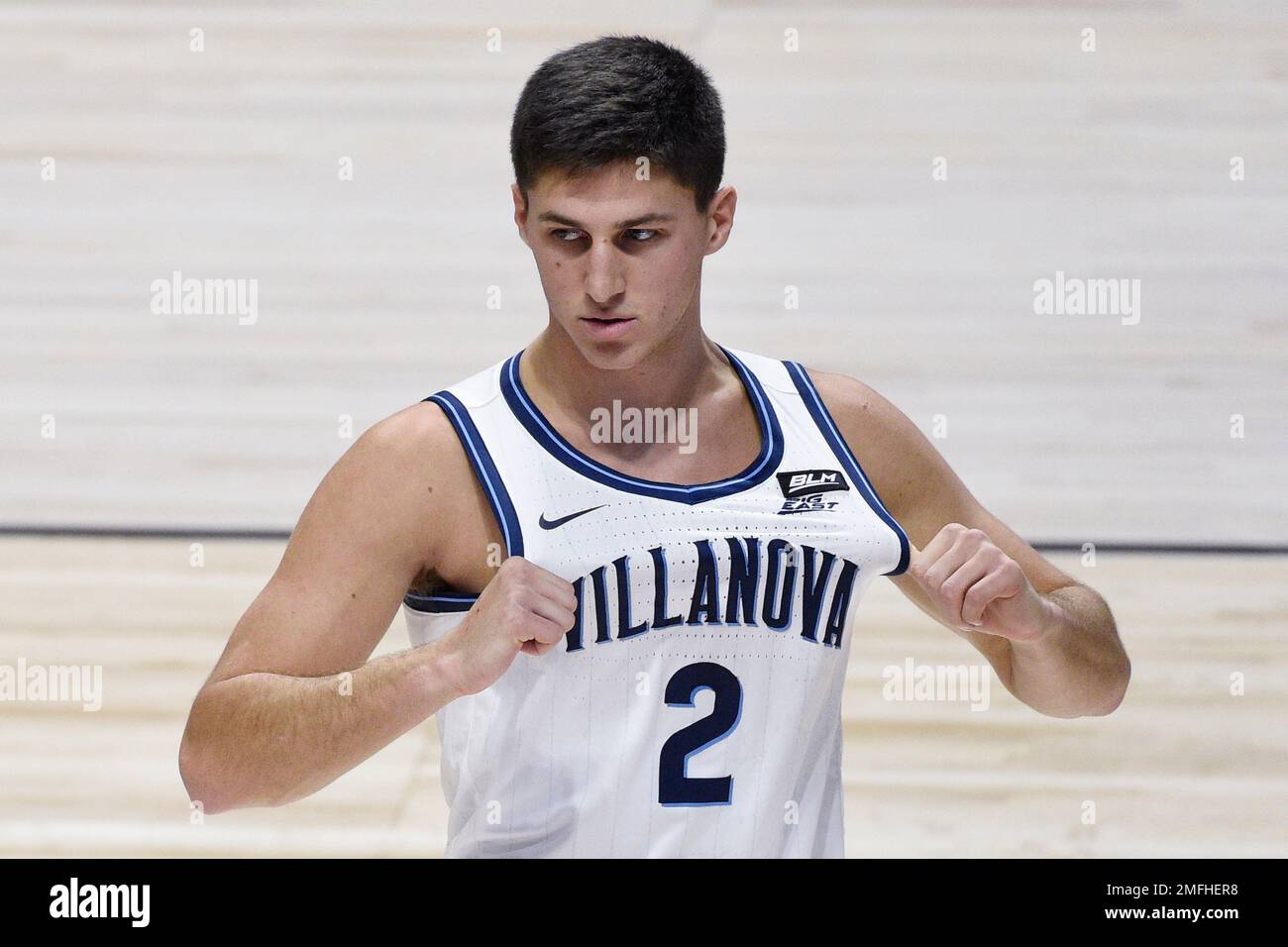 Villanova's Collin Gillespie in the first half of an NCAA college ...