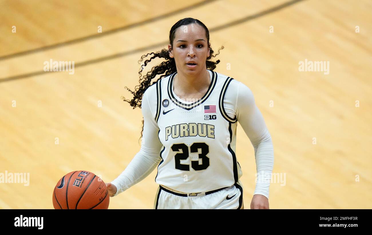 Purdue guard Kayana Traylor (23) in action during an NCAA basketball ...