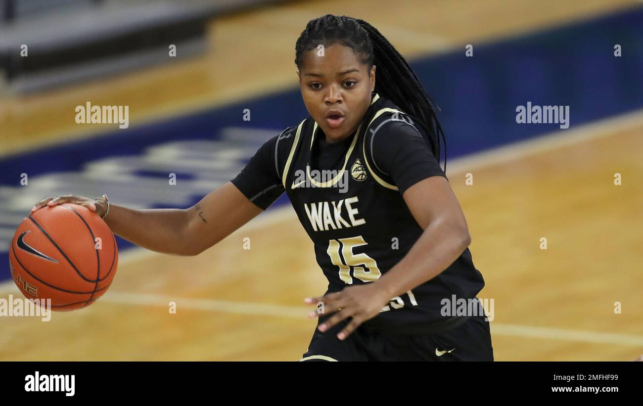 Nevaeh Brown #15 of Wake Forest during an NCAA basketball game on ...