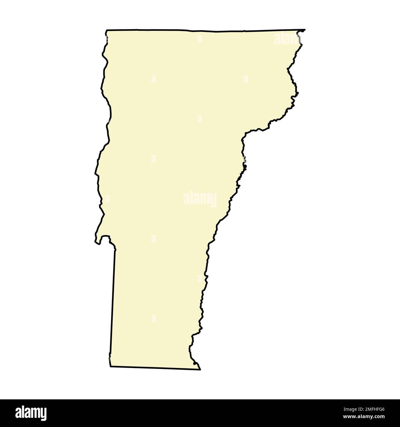 Vermont map shape, united states of america. Flat concept icon symbol ...
