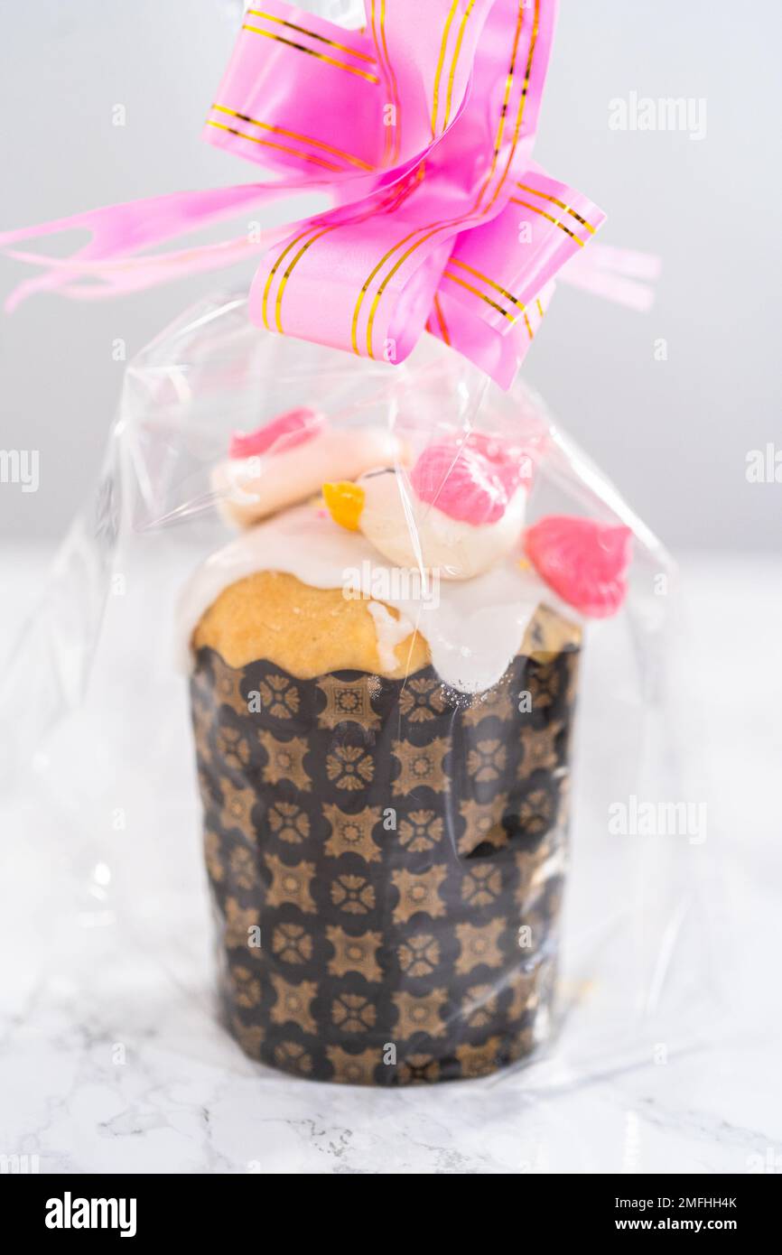 Mini Easter Bread Kulich Stock Photo - Alamy
