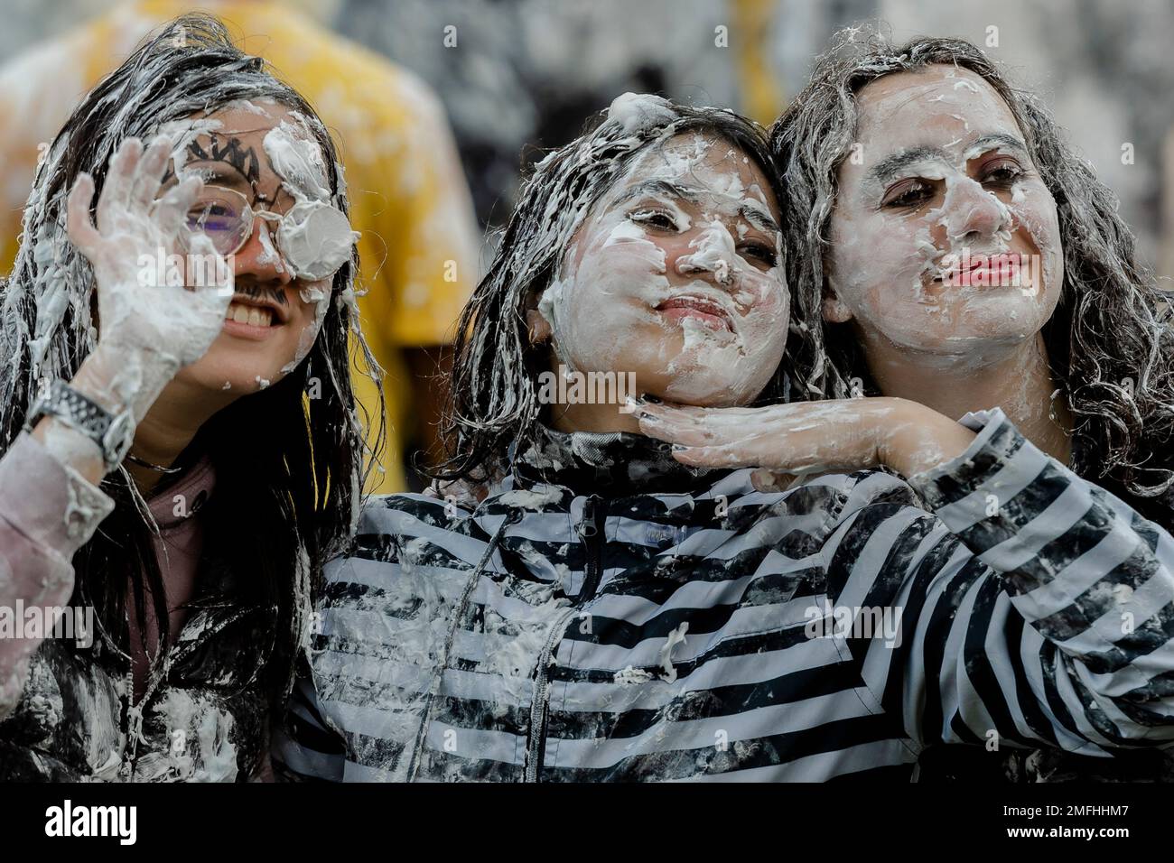 St Andrews university students take part in the traditional "Raisin ...