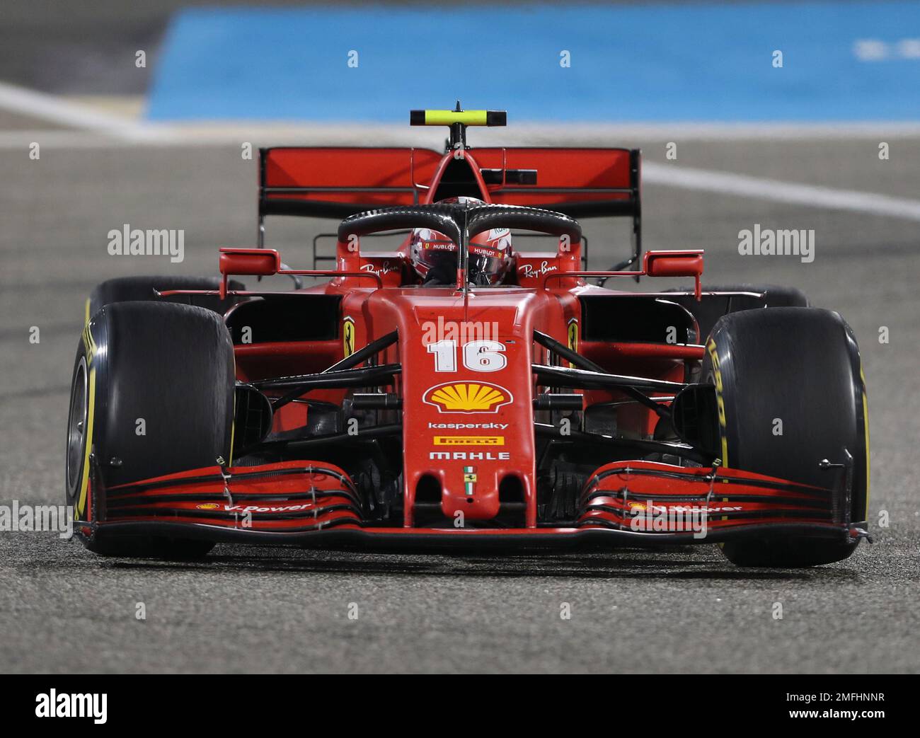 Ferrari driver Charles Leclerc of Monaco steers his car during the ...