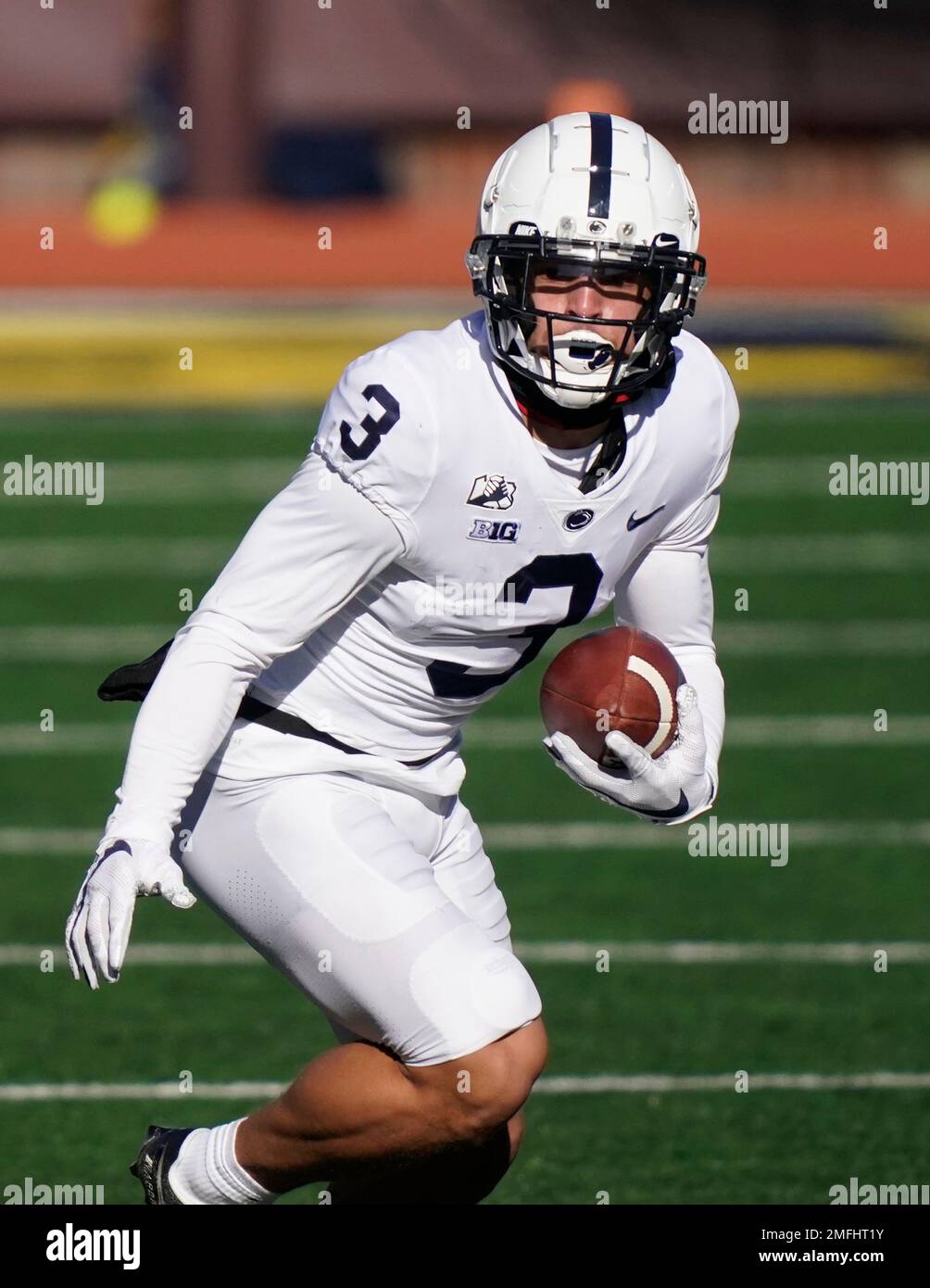 Penn State wide receiver Parker Washington runs during the first half ...