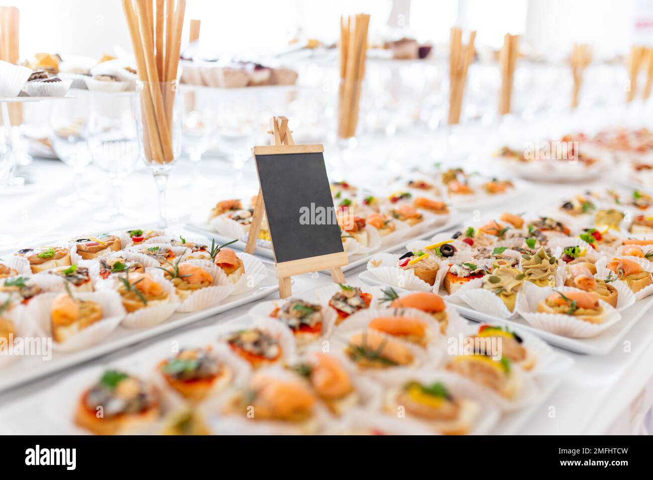 Cooking mini canapes meat hi-res stock photography and images - Alamy