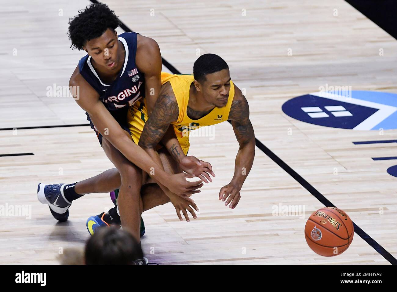 Virginia's Trey Murphy III, left, and San Francisco's Khalil Shabazz ...