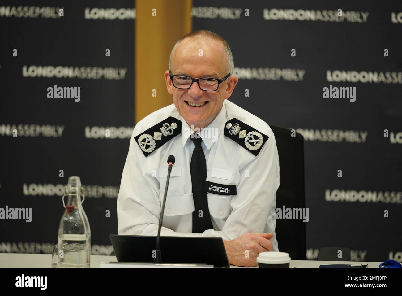 Metropolitan Police Commissioner Sir Mark Rowley appearing before the ...