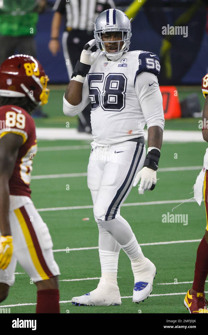 Dallas Cowboys defensive end Aldon Smith (58) looks on against the ...