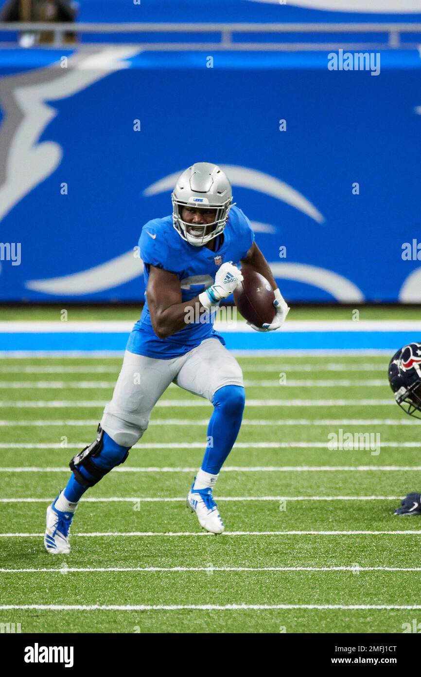 Detroit Lions running back Kerryon Johnson (33) rushes against the ...