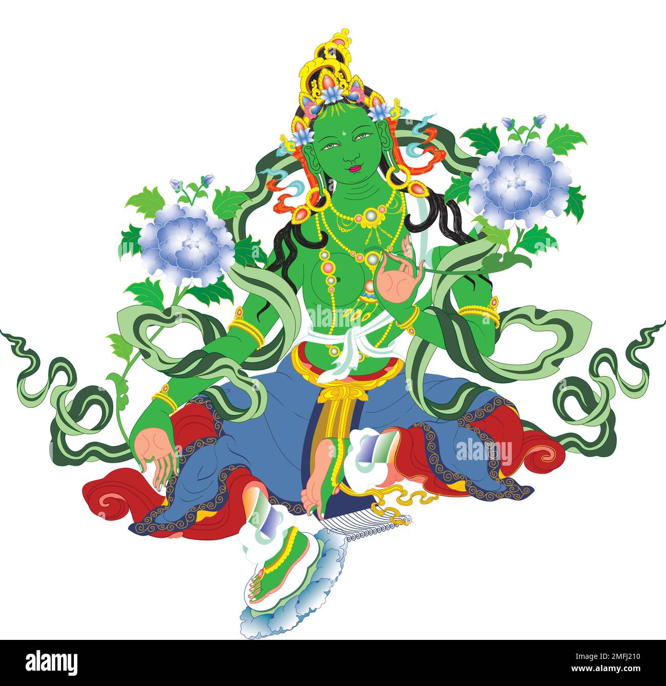 Tibetan thangka mother of buddha hi-res stock photography and images ...