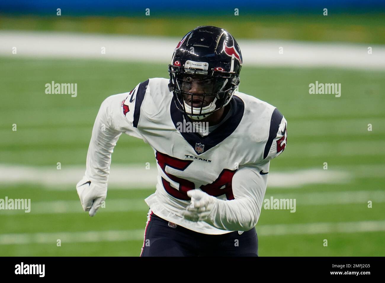 Houston Texans linebacker Jake Martin plays during the second half of ...