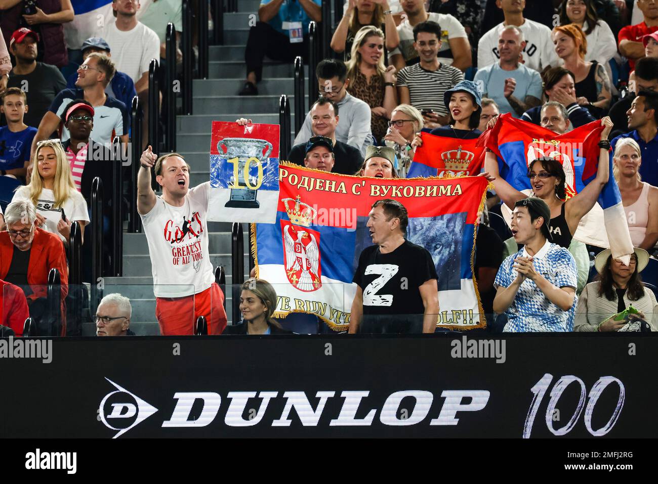 Australia open fans tennis 2023 hi-res stock photography and images - Alamy