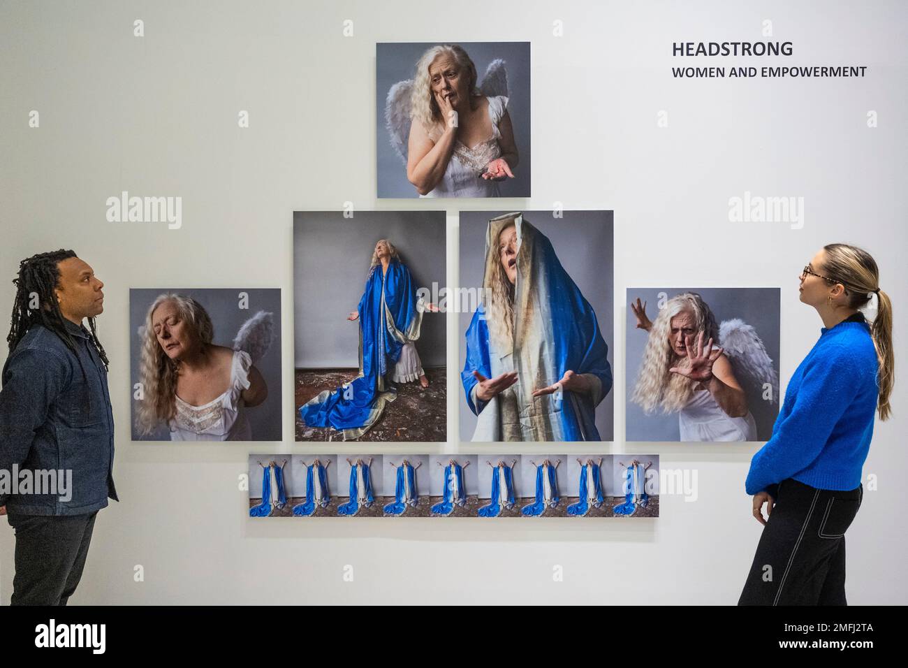 London, UK. 25 January 2023. Gallery assistants view 'I didn't put ...