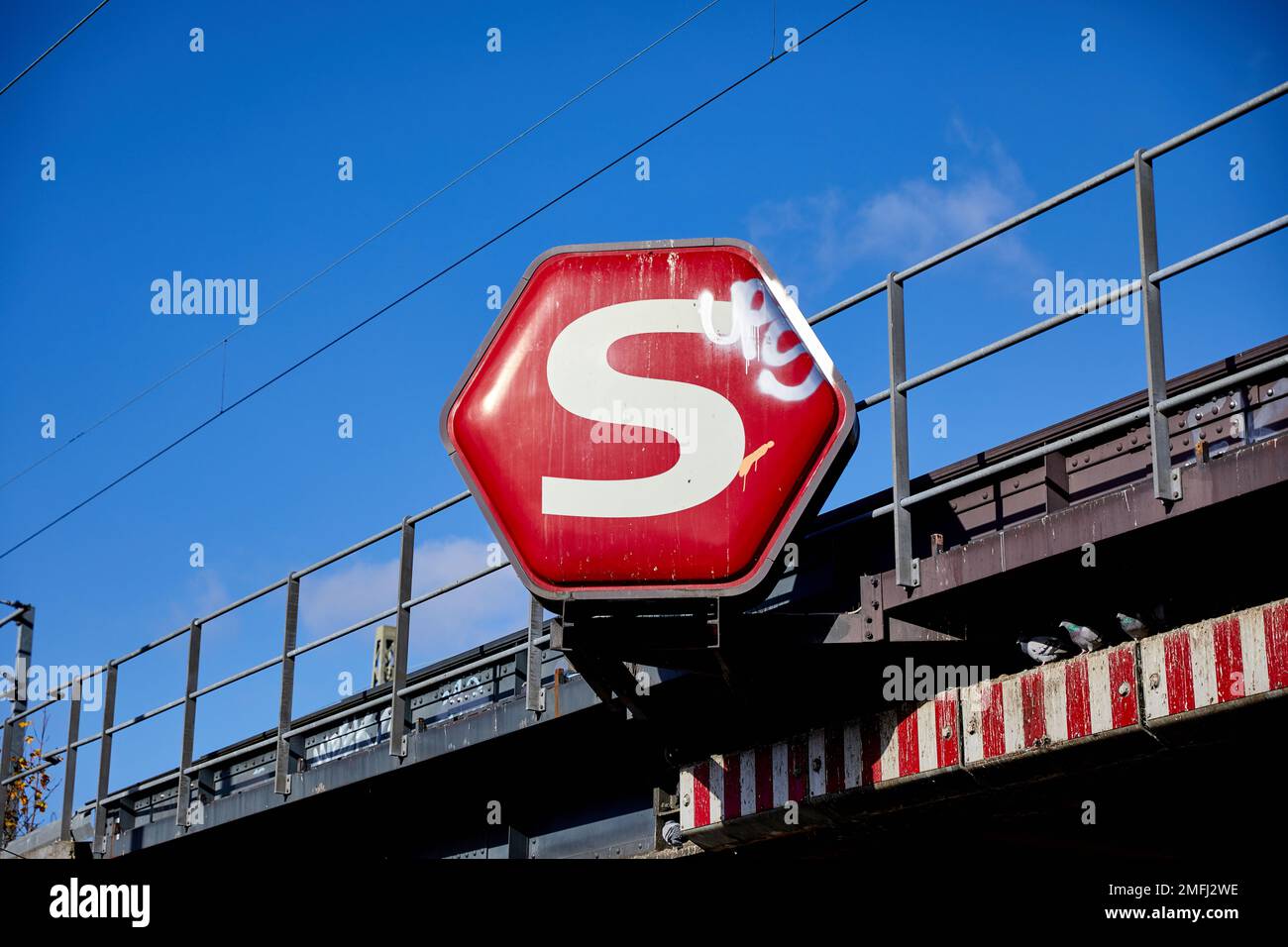 S-tog (S-train) sign; Copenhagen, Denmark Stock Photo - Alamy
