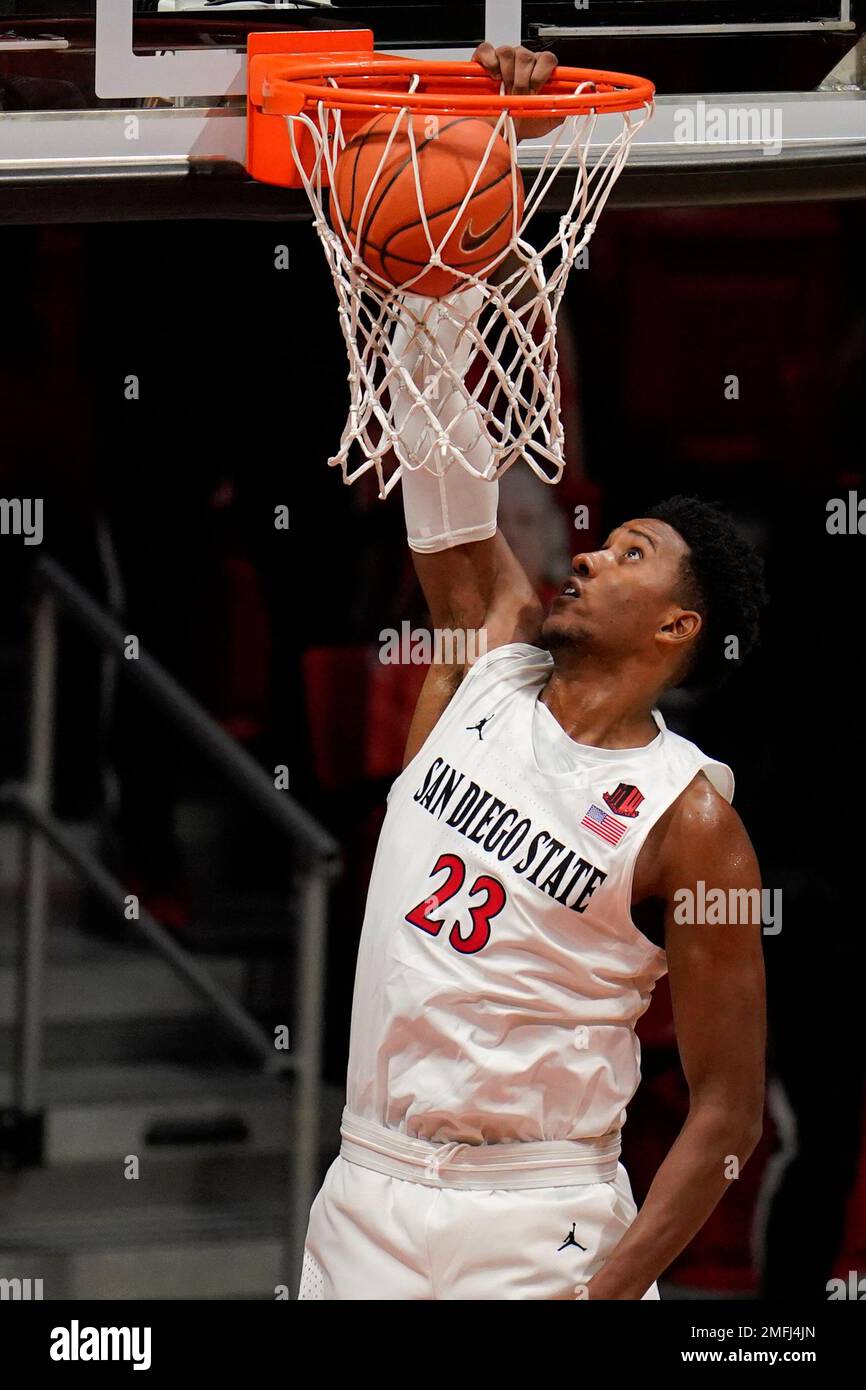 San Diego State forward Joshua Tomai scores during the second half of ...