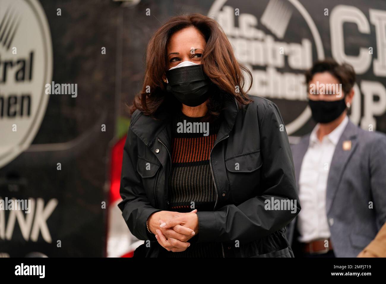Vice President-elect Kamala Harris visits DC Central Kitchen, Wednesday ...