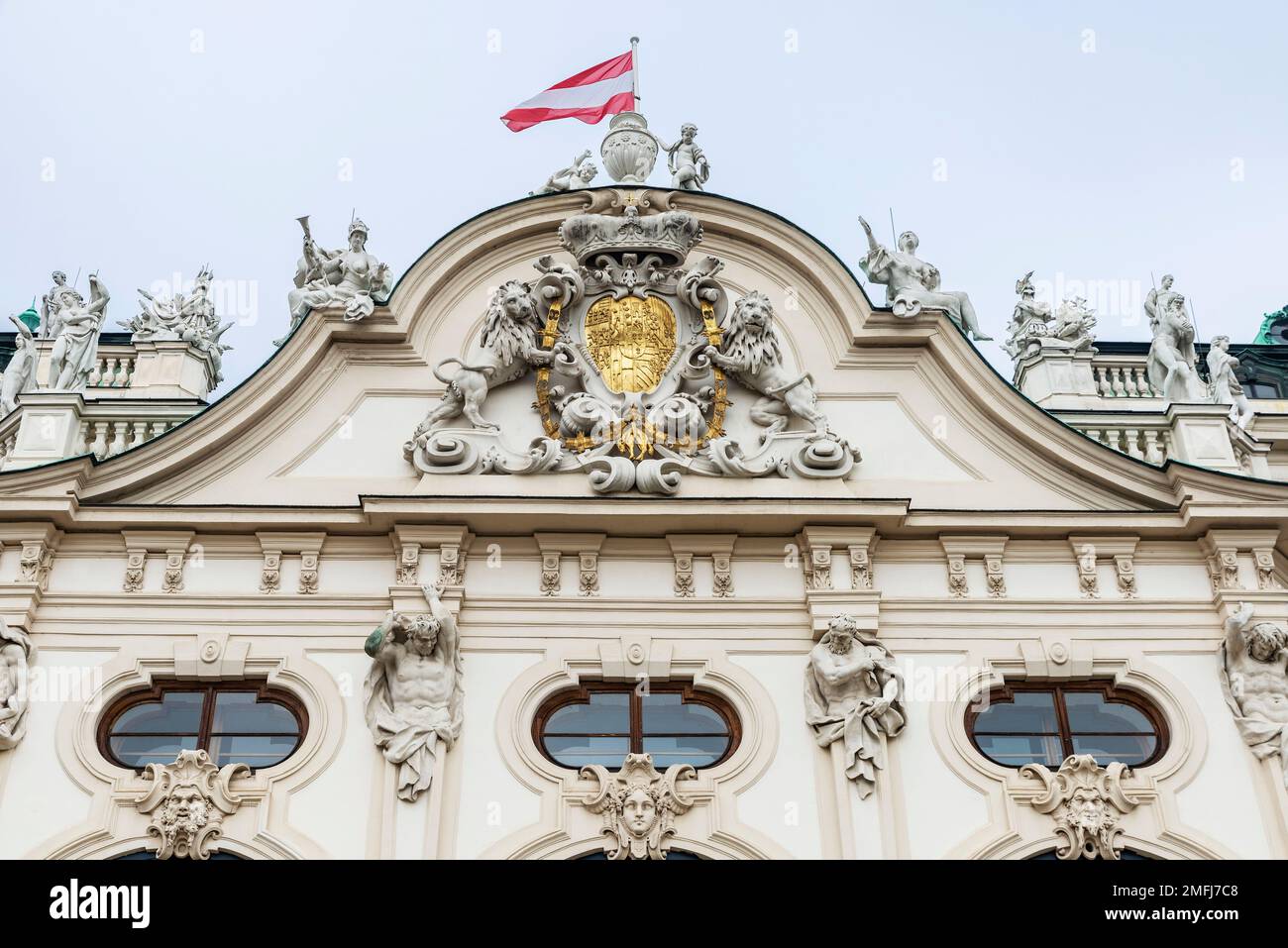 Austria flag palace hi-res stock photography and images - Alamy