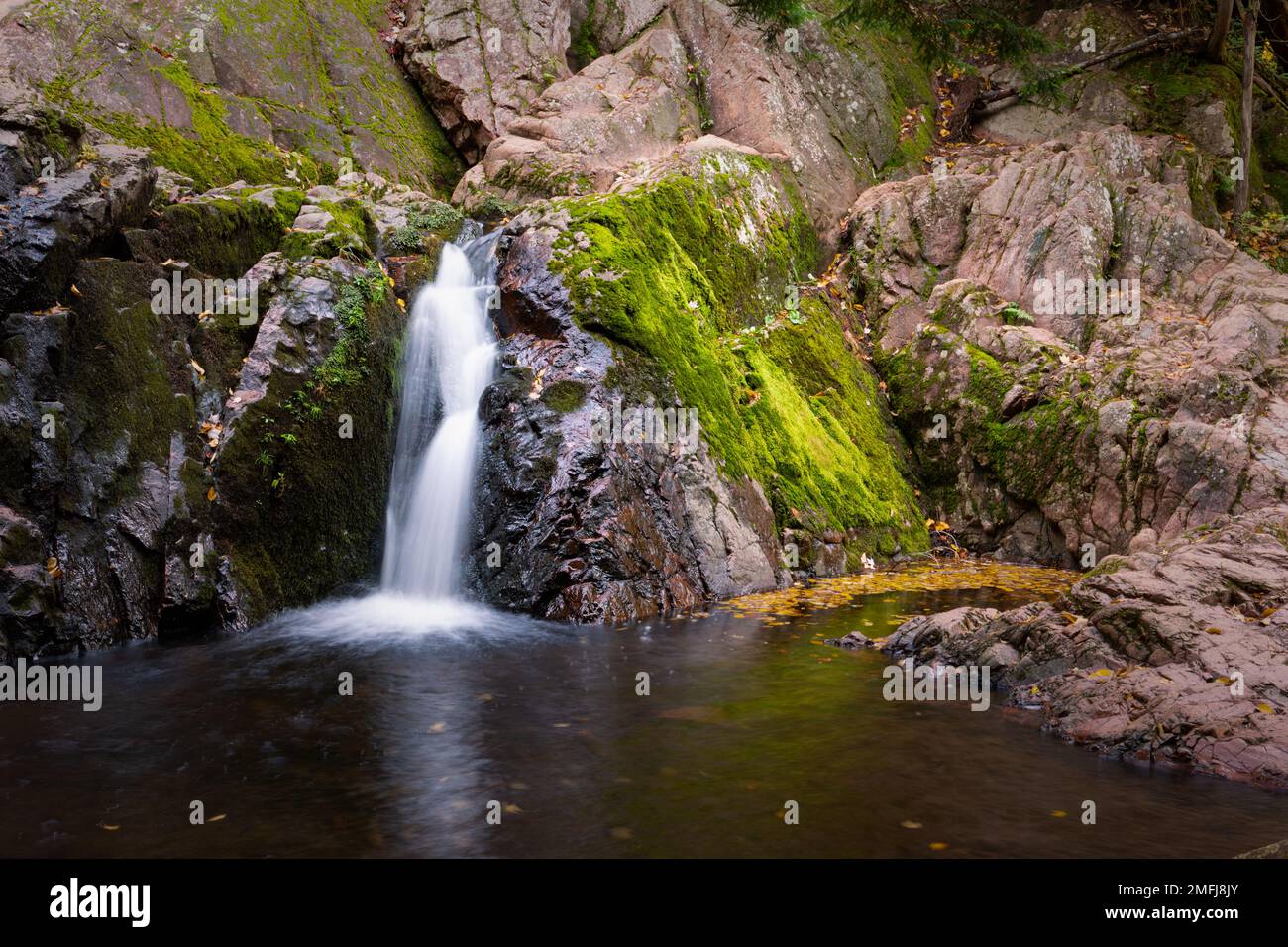 This image is of Morgan falls located in Northwestern Wisconsin. This ...