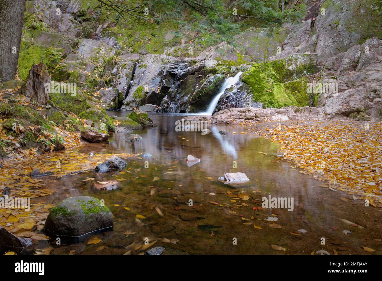 This image is of Morgan falls located in Northwestern Wisconsin. This ...