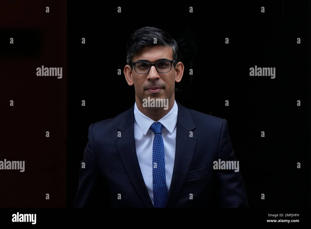 Britain's Prime Minister Rishi Sunak leaves 10 Downing Street to go to ...