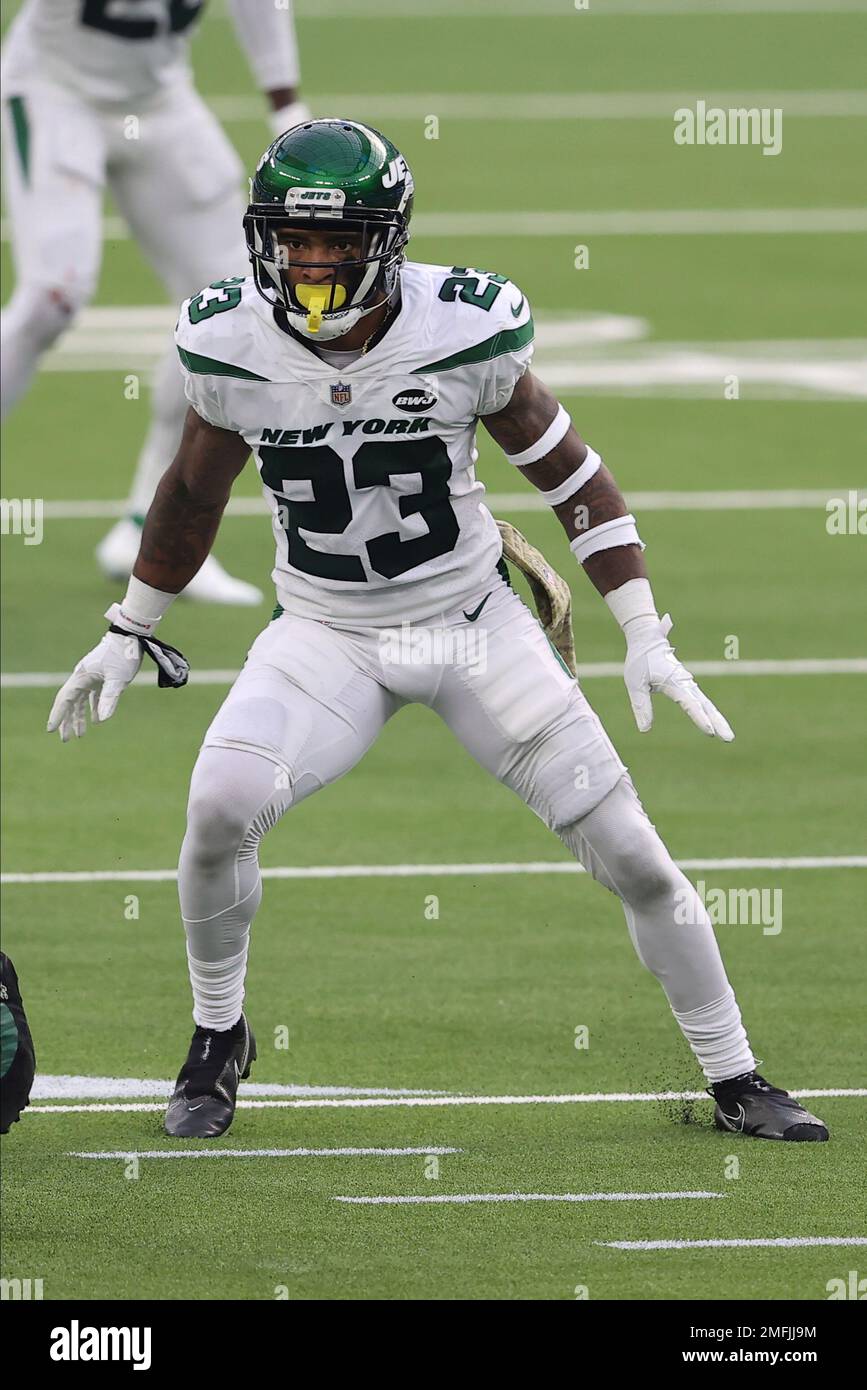 New York Jets cornerback Arthur Maulet (23) defends during an NFL ...
