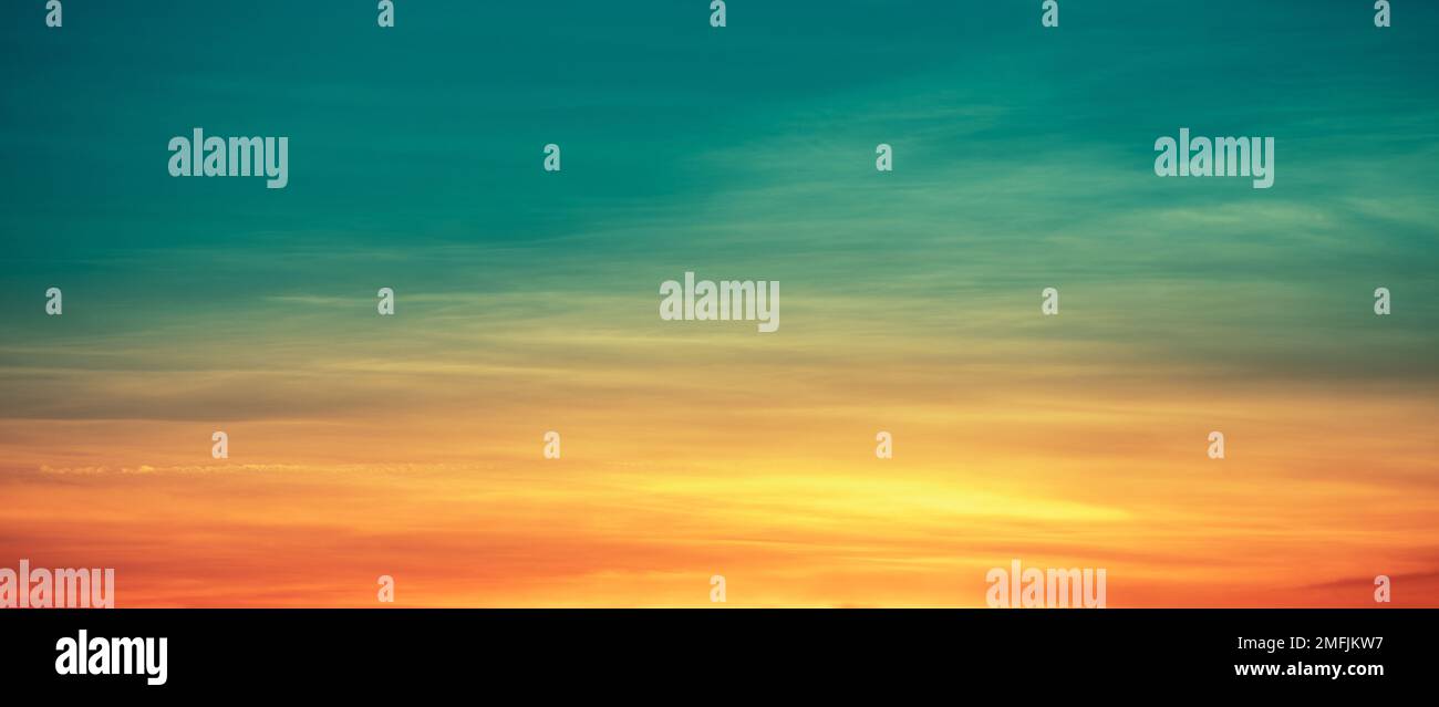 Colorful cloudy sky at sunset. Gradient color. Sky texture, abstract ...